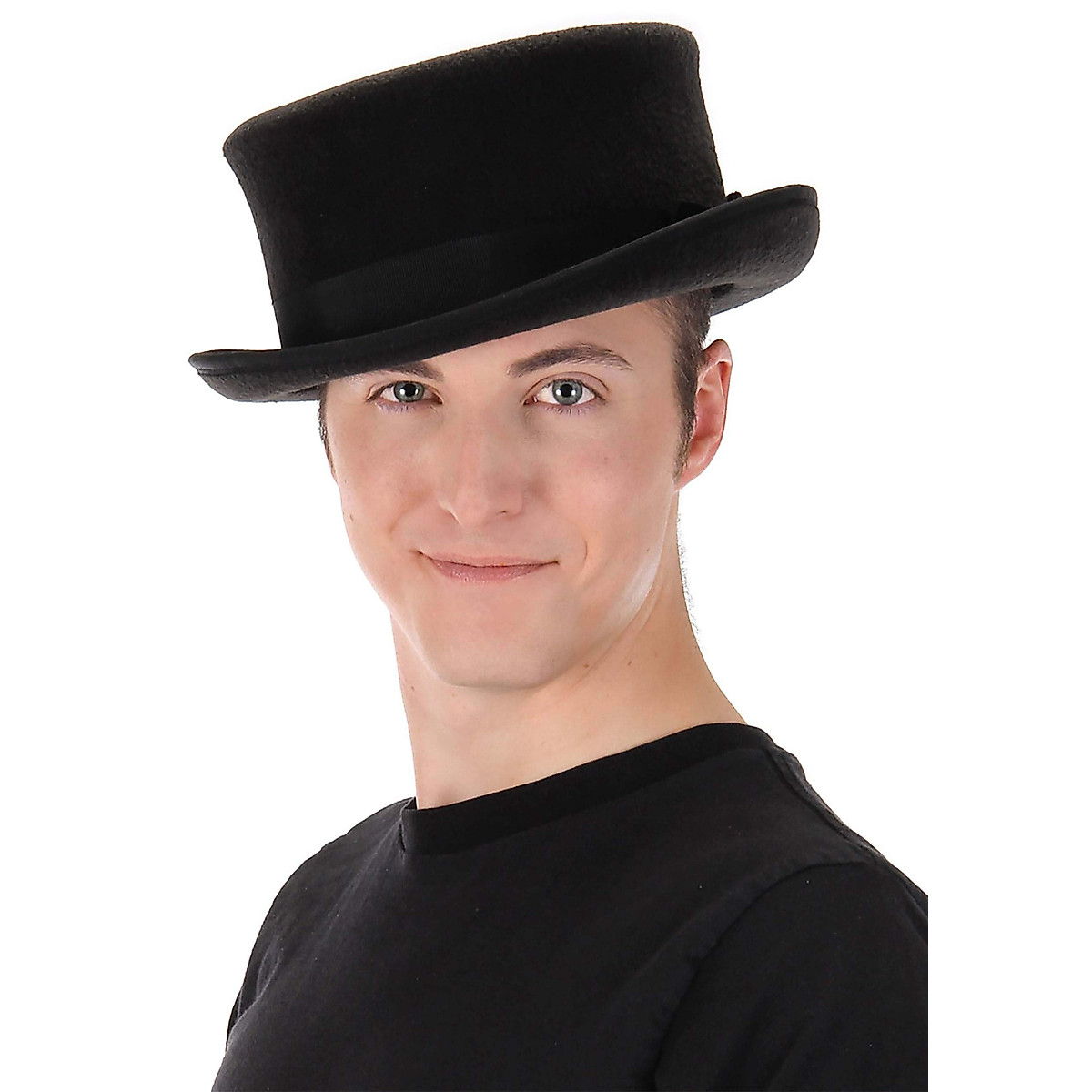elope John Bull Vintage Steampunk Low Profile Black Top Hat Standard