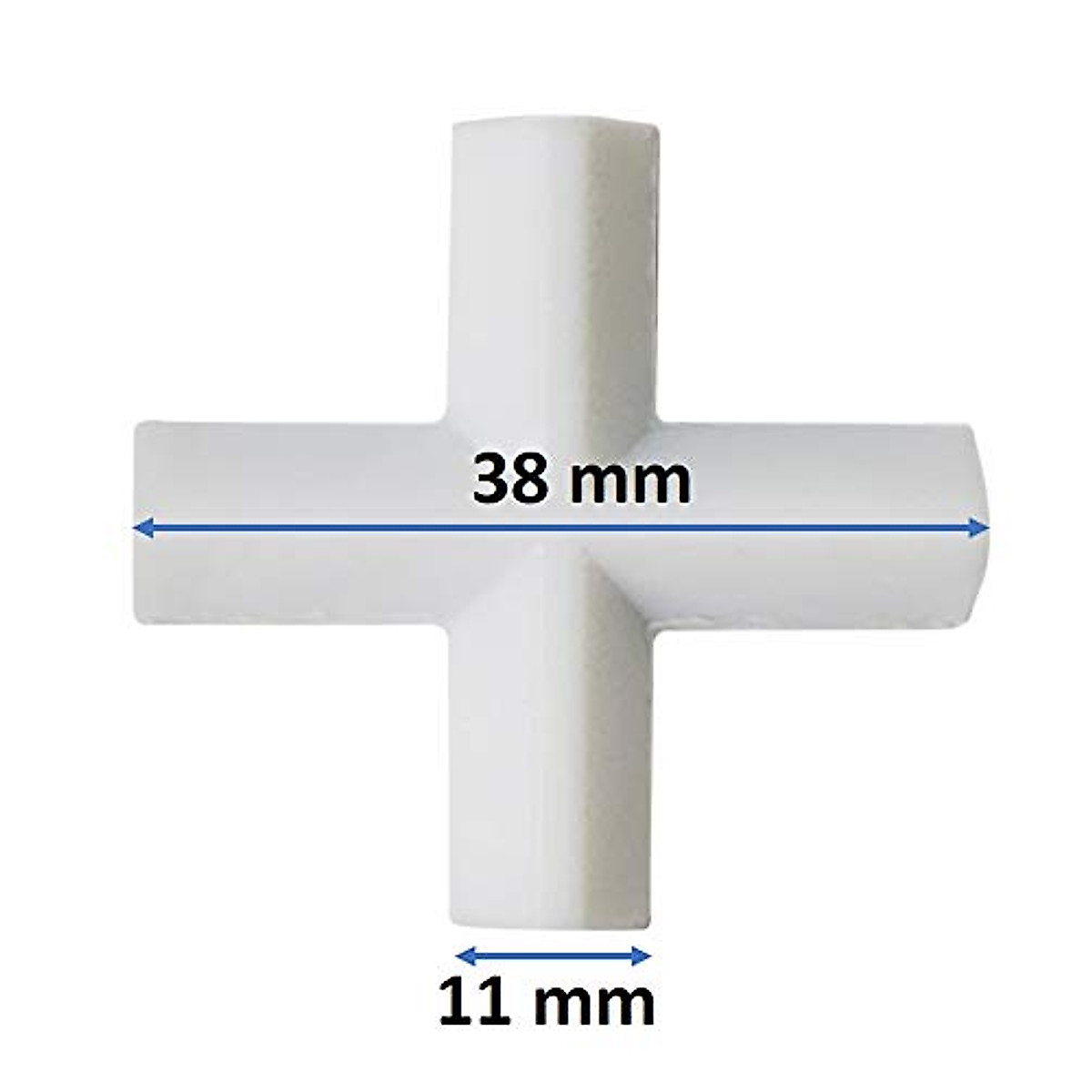 4pcs Large PTFE Stir Bars for Magnetic Stirrer Mixer (2 of Cross Type 38mm x 11mm, 2 of Straight Type 50mm x 10mm)