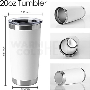 WARM HEART COLD Sorry for Having Great Tits and Correct Opinions On Everything Tumbler Travel Cups, Sensitive Reactive Stainless Steel 20oz Tumbler with Lid (Black 01)