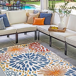 nuLOOM Monique Floral Indoor/Outdoor Area Rug, 8x10, Multi
