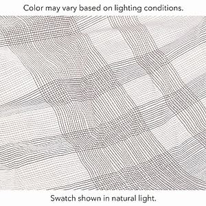 Nate Home by Nate Berkus 250TC Glen Plaid Duvet Cover Set | All-Season Cotton - King Size - from mDesign - 3 Piece - Includes 1 Duvet Cover, 2 Pillow Shams, Pearl Multi (Cream/Beige)