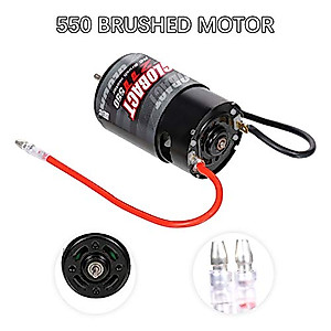 Globact Rc Motor 550 21T Brushed Motor for 1/10 RC Scale Rock Crawler Car TRX4 TRX6 Redcat Axial SCX10 SCX10II AXI03007 JL 90046 RC4WD D90