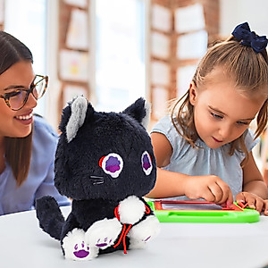 Memall 9'' Anime Cat Plush - Cartoon Soft Cat Plush Decorative Pillow, Cute Plush Filling Toy, Suitable for Fans, Boys, Girls, Children, Christmas, Graduation Season Gifts