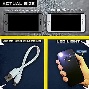 Street Wise Security Products Cell Phone Stun Gun - 14,000,000 Volts with LED Flashlight and Alarm