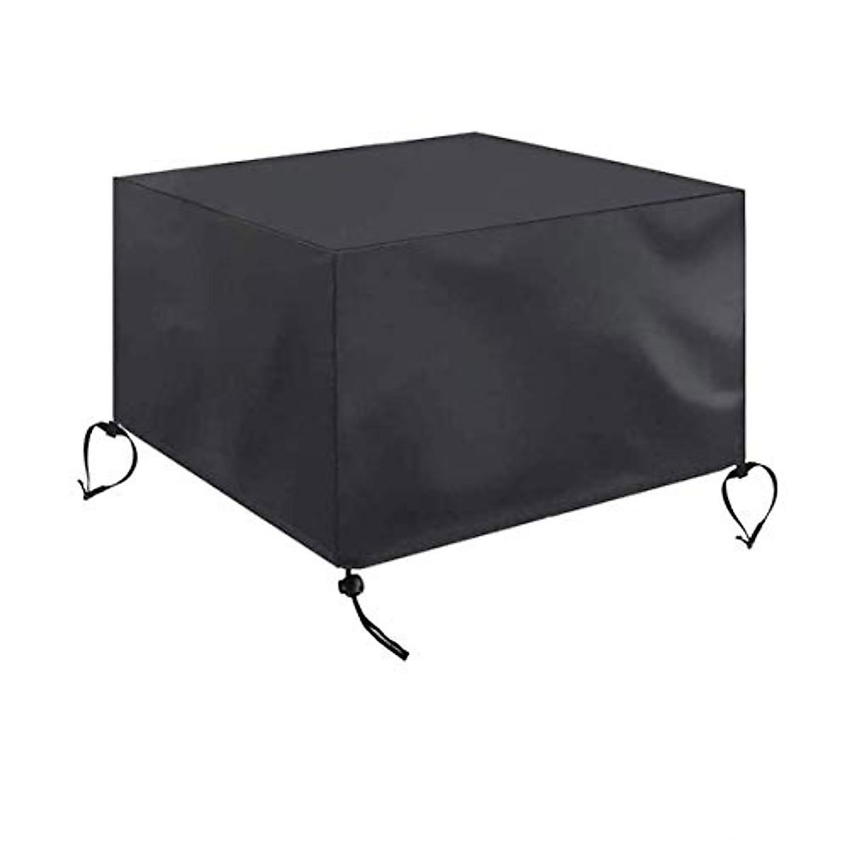 FLR Square Fire Pit Cover, 45x45x25 Inch,Waterproof 420D Heavy Duty Gas Fire Pit Cover, Patio Furniture Cover,All-Season Protection Fire Pit Cover,Black (45x45x25in)