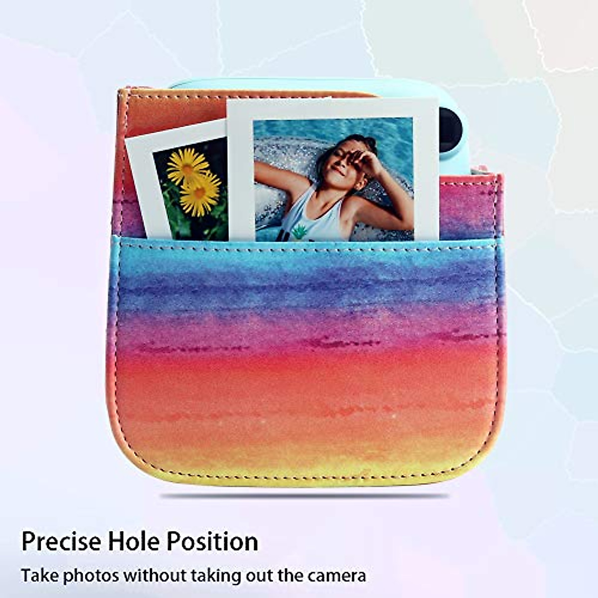CELION Camera Case for Fujifilm Instax Mini 11 Instant Camera (Rainbow)