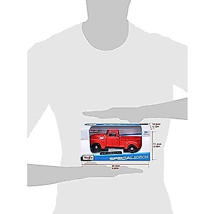Maisto 1:25 Scale 1950 Chevrolet 3100 Pickup Diecast Truck Vehicle (Colors May Vary) , Red