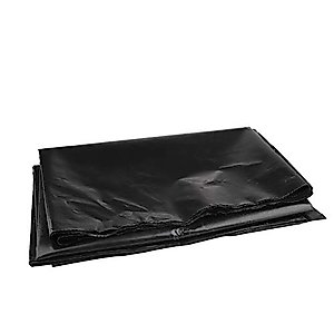SYLOTS HDPE Rubber Pond Liner, 6.5 x 9.8 feet Pre Cut Black Pond Liner for Water Garden,Koi Ponds, Streams Fountains