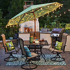 SUNSGNE 25Ft Outdoor String Lights with 27 Edison Bulbs (2 Spare), Waterproof Connectable ST35 String Light for Backyard Porch Balcony Party Decoration, E12 Socket Base, Black Wire