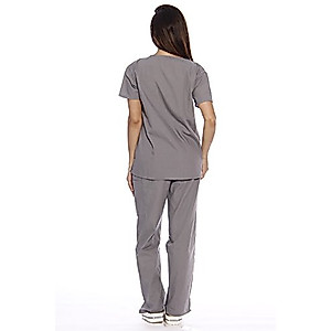 Just Love 22251V-XL Light Grey Women's Scrub Sets/Medical Scrubs/Nursing Scrubs