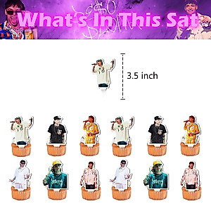 Celebrate Birthday Party Peso Pluma Style - Party Decorations Including Banner, Balloons, Cake Topper, and Cupcake Toppers