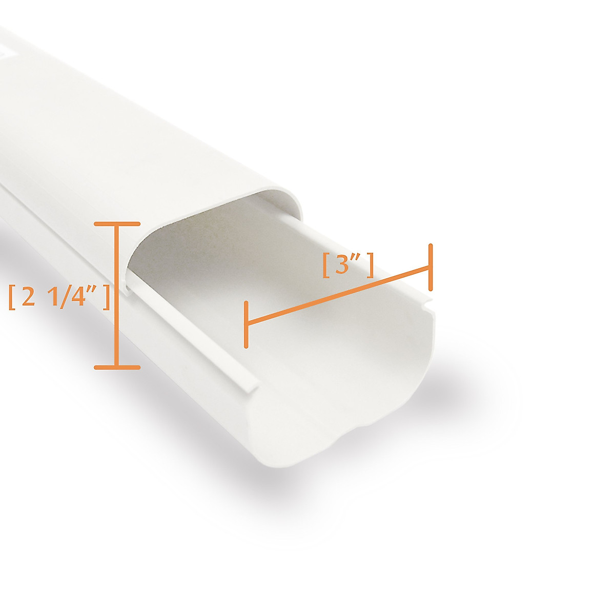Jeacent 3"W 11.3Ft PVC AC Line Set Cover Kit Tubing Cover for Mini Split, Central Air Conditioner, Heat Pump