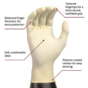 Diamond Grip Latex Glove (100 Count) Size: Medium