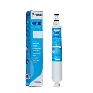 PureH2O PH21210 Compatible Replacement for Select Whirlpool and KitchenAid Refrigerator Models, Fridge Water Dispenser, Carbon Water Filter CartridgeQ