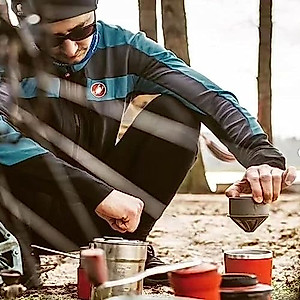 Cafflano Klassic : All-in-One Portable Pour-over Coffee Maker, Black