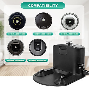 FILTERUP Charger Dock, Charging Base, Docking Station Compatible with Roomba 500 600 700 800 900 Series e5 e6 i1 i3 i4 i6 i7 i8 Charger Replace# ADF-N1 17170 17064 4452369