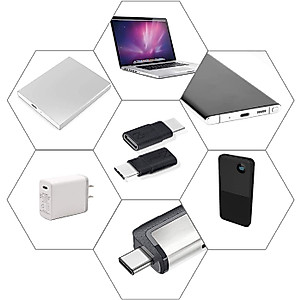 Cellularize USB C Extender Adapter (2 Pack) 40Gbps 240W Short Dock Cable Extension Type-C 8K@60Hz PD Low Profile Male to Female Thunderbolt QC & Data Transfer for USB-C Devices