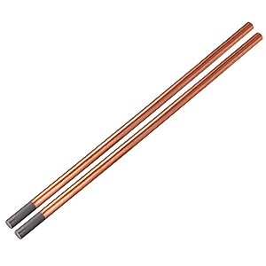 uxcell Copper Coated Gouging Carbon 25/64" x 14", 2pcs Carbon Gouging Rods Copperclad Electrodes