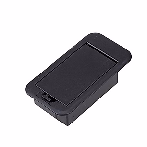 Musiclily Pro Active Guitar Bass 9-Volt Battery Box Case Holder Compartment Cover, Black