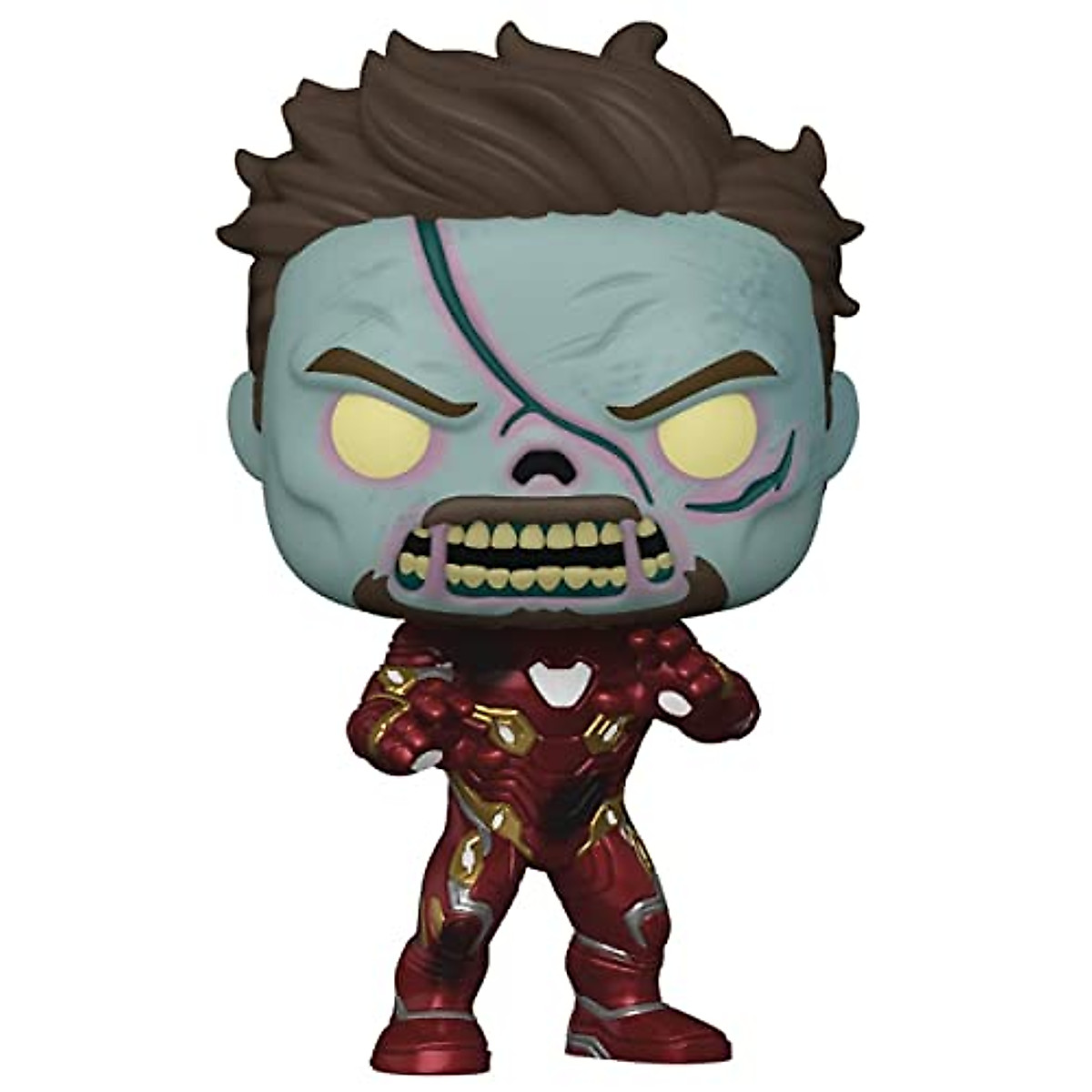 Funko Marvel: What If? - Zombie Iron Man [Tony Stark] Pop! Vinyl Figure (Bundled with Compatible Pop Box Protector Case)
