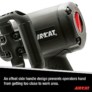 AirCat Pneumatic Tools 1870-P 1-Inch Super Duty Composite Pistol Grip Impact Wrench 2,100 ft-lbs