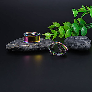 COOEAR 1 Pair Gauges for Ears Tear Drop Alice Style Ear Tunnels Plugs Men Women Flesh Stretchers Expander 0g to 1 Inch.