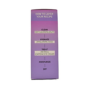 The INKEY List Winter Skin 101:: Oat Cleansing Balm, Hyaluronic Acid Serum, Caffeine Eye Cream, Retinol Serum