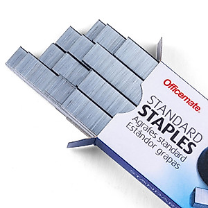 Officemate Standard Staples, 210 per Strip, 20 Sheets Capacity, 5,000 per Box (91900)
