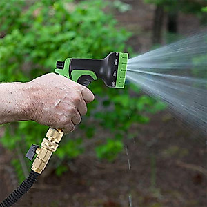 HQMPC Garden Hose Quick Connect Solid Brass Quick Connector Garden Hose Fitting Water Hose Connectors 3/4 inch GHT (2SETS)