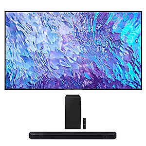 SAMSUNG QN50Q80CAFXZA 50 Inch 4K QLED Direct Full Array with Dolby Smart TV with a HW-Q800C 5.1.2ch Soundbar and Subwoofer with Dolby Atmos (2023)