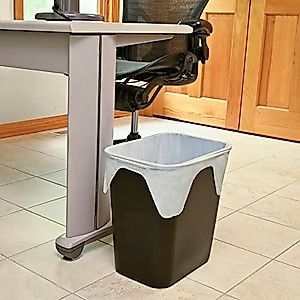 Amazon Basics 8 Gallon Flap Tie Trash Bags, 80 Count Fresh Scent