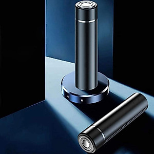 Mini Electric Shaver for Men,Portable USB Rechargeable Shaver,Wet and Dry Use Rotary Men's Shaver,Washable Cordless Quick Charge Nose Mustache Trimmer Electric Razor for Travel,Business Trip