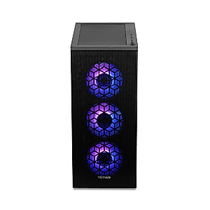 YEYIAN Yumi Gaming PC Desktop, AMD Ryzen 5 5600X 4.6 GHz, Nvidia RTX 4060 8GB, 1TB NVMe SSD, 16GB DDR4 3200MHz, 650W Gold PSU, ARGB Fans, AC WiFi & Win 11 Home