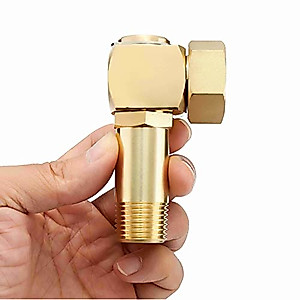 LitOrange Leed-Free Brass Hose Reel Parts Fittings,Garden Hose Adapter, Brass Replacement Part Swivel,for Liberty Garden Products