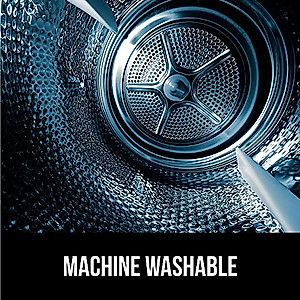 Gorilla Grip Memory Foam Chair Cushions, Comfortable Pads for Dining Room, Kitchen Table, Office Chairs, Stay in Place Backing, Comfortable Microfiber Seat Pad Cushion, Set of 4, 16x16, Gray