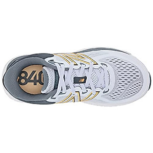 New Balance Women's 840 V5 Running Shoe, Silent Grey/Light Mango, 8 Wide