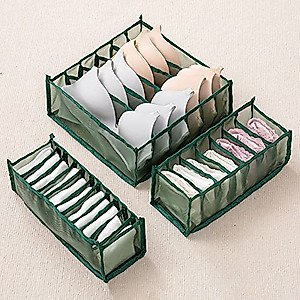 Thhvdrg Underwear Storage Box With Compartments Socks Bra Underpants Organizer Drawers Laundry Room Organization And Storage (A, One Size)