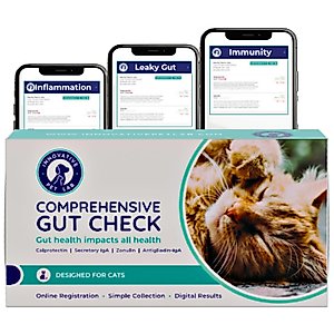 Innovative Pet Lab Comprehensive Gut Health Test Kit for Cats - at-Home Cat Stool Test for Immune & Gluten Sensitivity Symptoms Like Diarrhea, Vomiting, Itchy Skin - Easy Non-Invasive Testing Kit