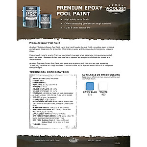 WOOLSEY Premium Epoxy Pool Paint