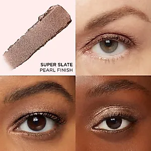 IT Cosmetics Superhero No-Tug Waterproof Eyeshadow Stick, Super Slate - Metallic Pewter - Longwear, Blendable Cream Eyeshadow with Built-In Primer - Suitable for Sensitive Eyes - 0.05 oz