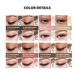 COLORGRAM Artist Formula Cream Liner - 04 Gold Harmony | Best Cream Eyeliner, Ultra Pigmented, Long Lasting, Waterproof & SmudgeProof, Easy to Use, All Day Wear and Daily Makeup, Korean Beauty 0.25g