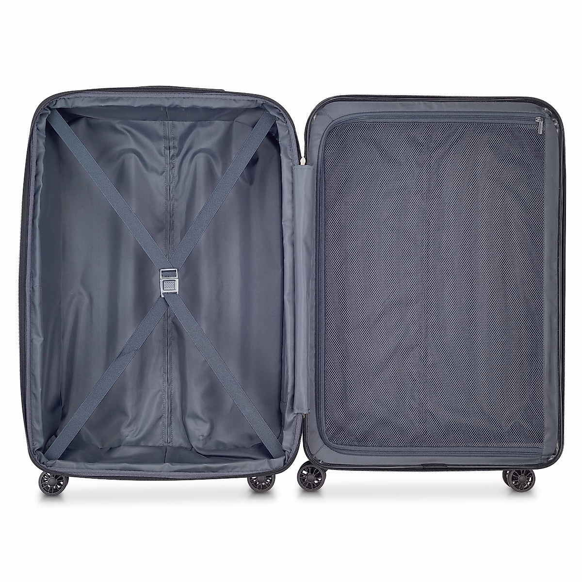 DELSEY PARIS Helium Aero Hardside Expandable Luggage with Spinner Wheels, Brick Red, Checked-Medium 25 Inch