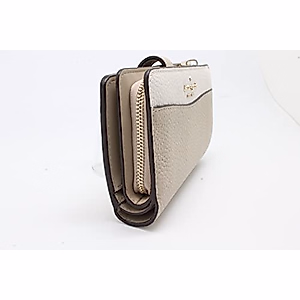 Kate Spade New York Leila Medium Compact Bifold Wallet Leather Light Sand