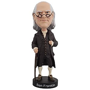 Royal Bobbles Benjamin Franklin American Founding Father Collectible Bobblehead Statue