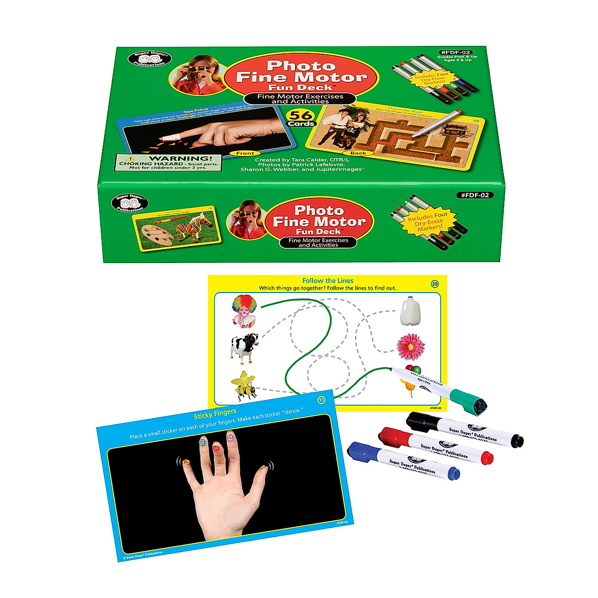 Super Duper Publications | Photo Fine Motor Activities Fun Deck Flash Cards | Educational Learning Resource for Children