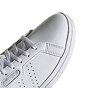 adidas Women's Courtpoint Cl X Tennis Shoe, White/White/Orbit Grey, 10