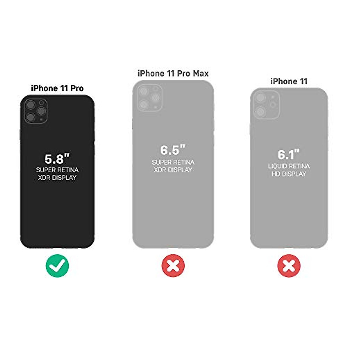 OtterBox DEFENDER SERIES SCREENLESS Case Case for iPhone 11 Pro - BLACK