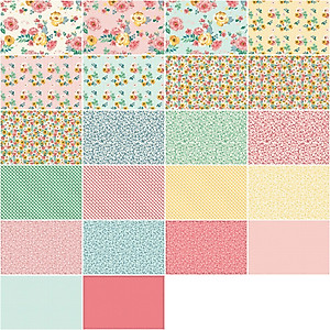 My Mind's Eye Spring Gardens Rolie Polie 40 2.5-inch Strips Jelly Roll Riley Blake RP-14110-40