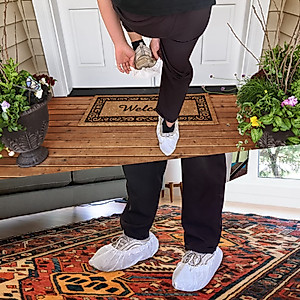 Sunshine post Shoe Covers Disposable,200Pack（100 Pairs）Boot Covers Waterproof Non Slip -Resistant One Size Fits Most for Rain Cleaning Indoor Floor Protection,White