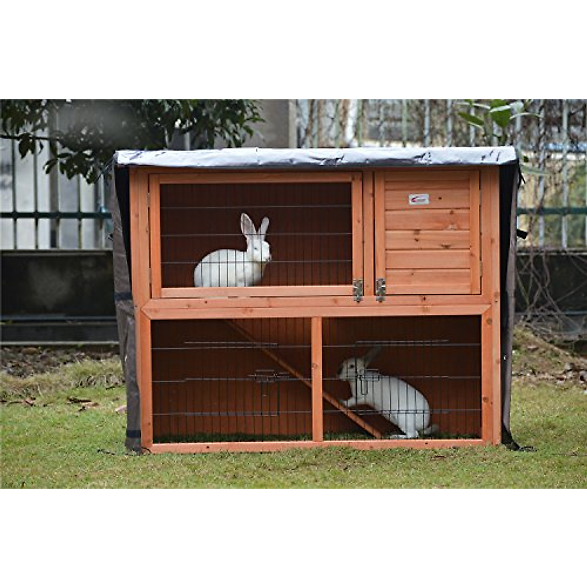 BUNNY BUSINESS Universal Double Hutch Cover, 48-Inch